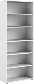 Skříň Modulo 89 x 40 x 221,5 cm, dveře dřevo, bílá / dub sonoma