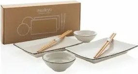 Ukiyo Jídelní set na sushi pro dva bílá / 2ks