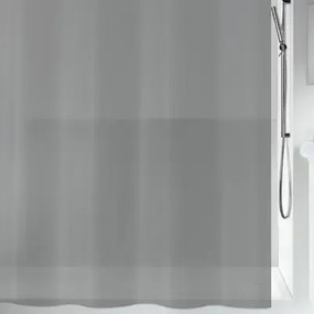 Spirella BIO šedá, průsvitná / Sprchový závěs / PEVA / 180 x 200 cm