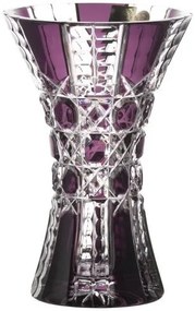 Váza  Octagon, barva fialová, výška 155 mm