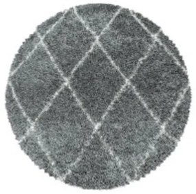 Hans Home | Kusový koberec Alvor Shaggy 3401 grey kruh - 80x80 (průměr) kruh