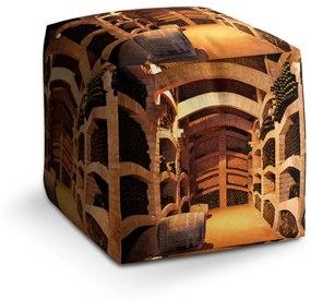 Sablio Taburet Cube Vinný sklep: 40x40x40 cm