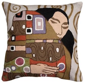 SCANquilt povlak ART WOOL klimt béžová 45 x 45 cm