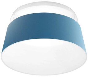 Stilnovo Oxygen_S, modré stropní svítidlo, 36W LED 3000K stmívatelné DALI, prům. 56cm