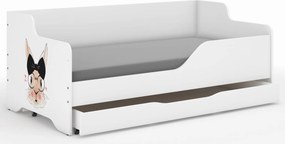 Wooden Toys Dětská postel LILU 160x80 PAN KRÓLIK – bočnice