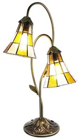 Stolní lampa Tiffany DARK SUNFLOWER Clayre &amp; Eef 5LL-6255