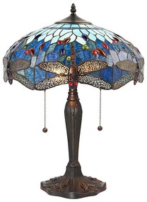 Endon 64089 - Stolní lampa Tiffany DRAGONFLY 2xE27/60W/230V pr. 41 cm
