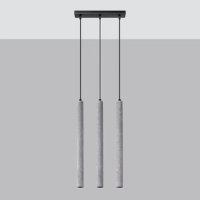 Sollux Lighting Závěsné svítidlo PASTELO 3L betonové