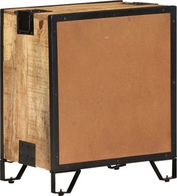 Noční stolek 43 x 30 x 51 cm masivní hrubé mangovníkové dřevo 285892