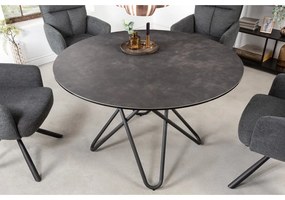 Massive home | Kulatý jídelní stůl Circular 120 cm keramika antracit