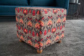 Atelier del Sofa Taburet Bonita Puf Kare, Vícebarevná