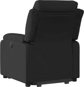 Zvedací polohovací křeslo černé textil 3204982