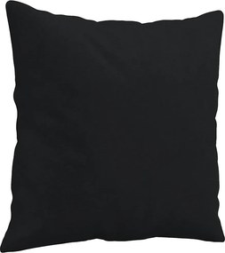 2místná pohovka s polštáři černá 120 cm tkanina z mikrovlákna 3200968