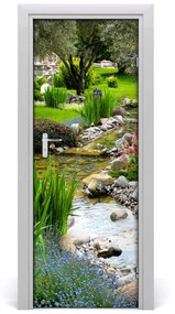 Fototapeta na dveře asijská zahrada 75x205 cm