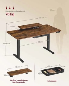Kancelářský stůl LSD154KD01