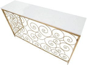 Designová konzole Bellachay 140 cm zlatá