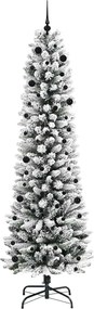 Umělý vánoční stromeček Bílá 240 cm PVC, kov a plast 3396130