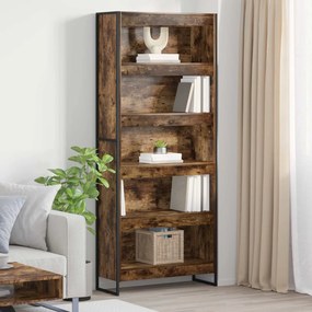 Knihovna 80 x 30 x 189,5 cm Kompozitní dřevo Kouřový dub 3403012