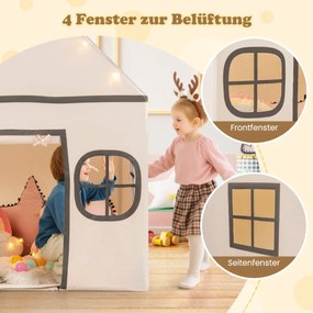 Costway Dětský vnitřní dětský stan Playhouse s hvězdicovými světly
