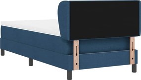 Postel s boxspringem s čelo Modrá 80 x 200 cm textil 3339995