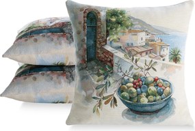 GOBELÍNOVÝ DEKORAČNÍ POVLAK NA POLŠTÁŘ PENINSULA2 45X45 CM VZOROVANÝ
