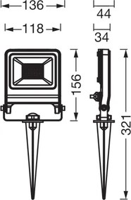 Osram - LED Reflektor ENDURA LED/20W/230V IP65
