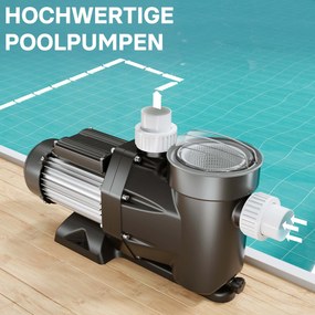 Bazénové čerpadlo Wiltec – 33600 l/h, 1500 W (50921)