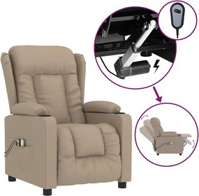 Elektrické masážní křeslo cappuccino umělá kůže 3098810