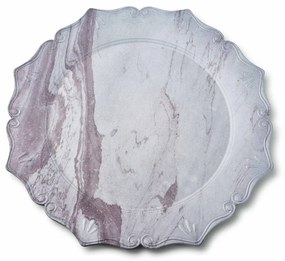 Dekorativní podtalíř Blanche IX 33 cm růžový mramor