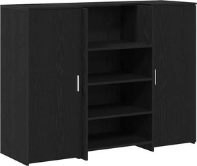 Recepční stůl černý dub 135x50x103,5 cm kompozitní dřevo 3324188