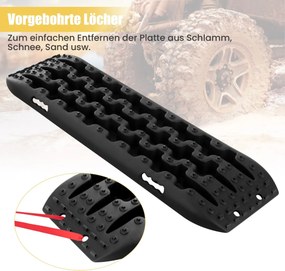 Costway Sand sheets off-road 2 kusy trakční pomocný žebřík pneumatik