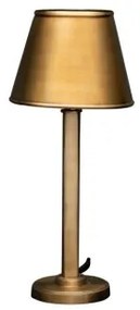 Zlatá modernistická bankéřská lampa z leštěného kovu 44cm