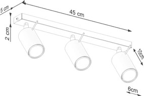 Sollux Lighting Stropní svítidlo RING 3L béžové