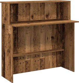 vidaXL Recepční stůl 100x50x103,5 cm kompozitní dřevo [859029] Barva: Černá