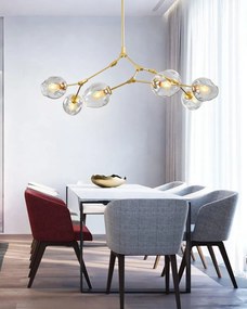 Toolight, stropní svítidlo Spider 7xE27, zlatá, OSW-08556