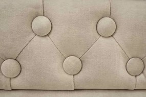 Designová trojsedačka Chesterfield 200 cm šampaňský samet