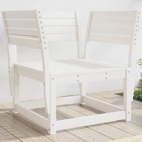 Zahradní židle bílá masivní borové dřevo - Default Title