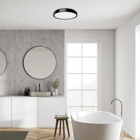 Rabalux Černé stropní LED svítidlo Samira kulaté 420mm 48W IP44 71254