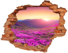 Wallmuralia Nálepka fototapeta 3D výhled Růžové kopečky 90x70 cm