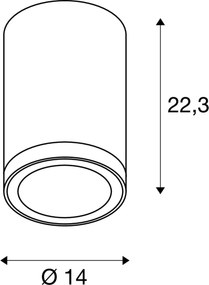 LA 1003442 ENOLA ROUND L Outdoor, stropní LED svítidlo, antracitové, CCT 3000/4000K - BIG WHITE (SLV)