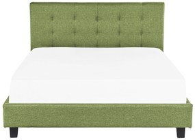 Čalouněná postel 180 x 200 cm zelená LA ROCHELLE Beliani