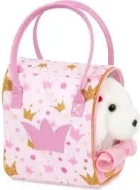 Pucci Pups Pejsek bílý v kabelce Pink Crown Glam Bag / od 3 let