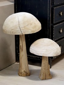 Přírodní dřevěná dekorace houba Mushroom - Ø 30*40 cm