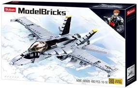 Stavebnice sluban army model bricks m38-b0928 super bumblebee stíhačka
