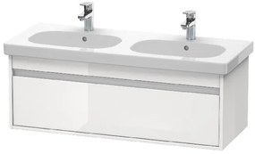Duravit Ketho - Umyvadlová skříňka 41x115x46 cm, 1 zásuvka, lesklá bílá KT666902222