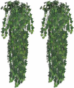Umělé břečťanové trsy 4 ks zelené 90 cm 3051480