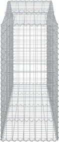 Klenutý gabionový koš 200 x 50 x 100/120 cm pozinkované železo 153395