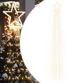 vidaXL Světla na vánoční stromek 320 teple bílých LED 375 cm