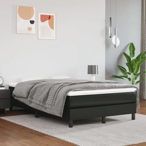 vidaXL Box spring postel 120 x 200 cm umělá kůže [3120689] Barva: Černá