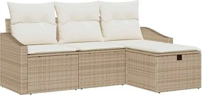 Set pohovek 4 ks polyratan 3360582